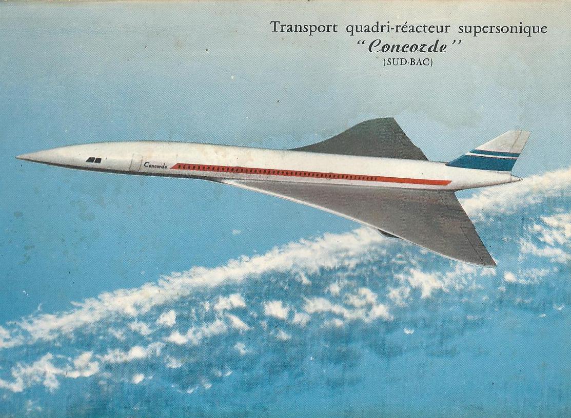 "Concorde" Transport quadri-réacteur supersonique