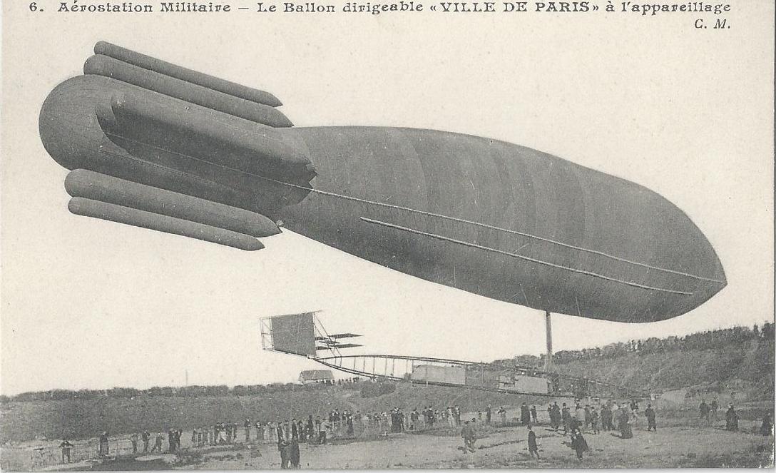 Ville de Paris - Aérostation Militaire le Ballon dirigeable
